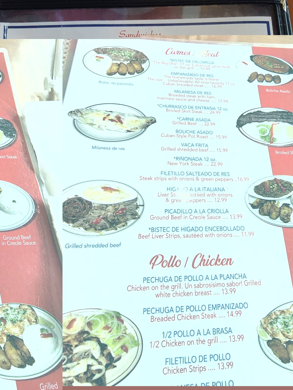 Menu at Caribe Cafe Restaurant, Miami, NW 7th St