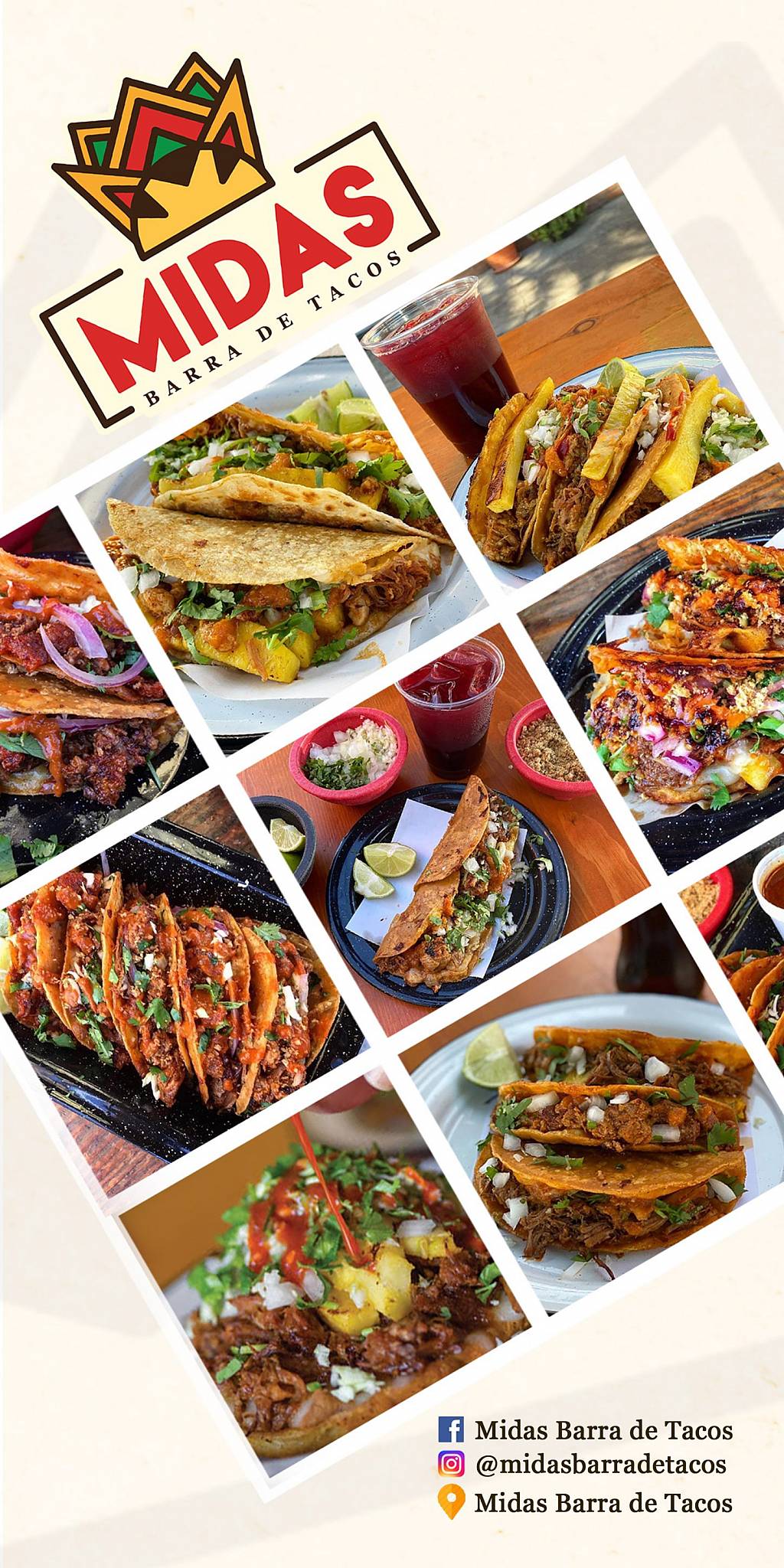Menu at Midas Birrieria restaurant, Ensenada