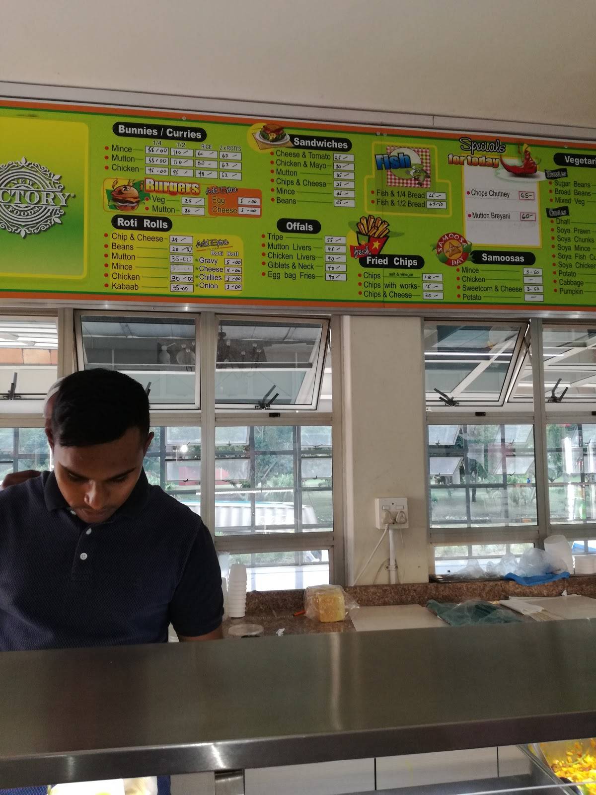 Menu at New Victory Foods restaurant, Durban North, Shop No. 1