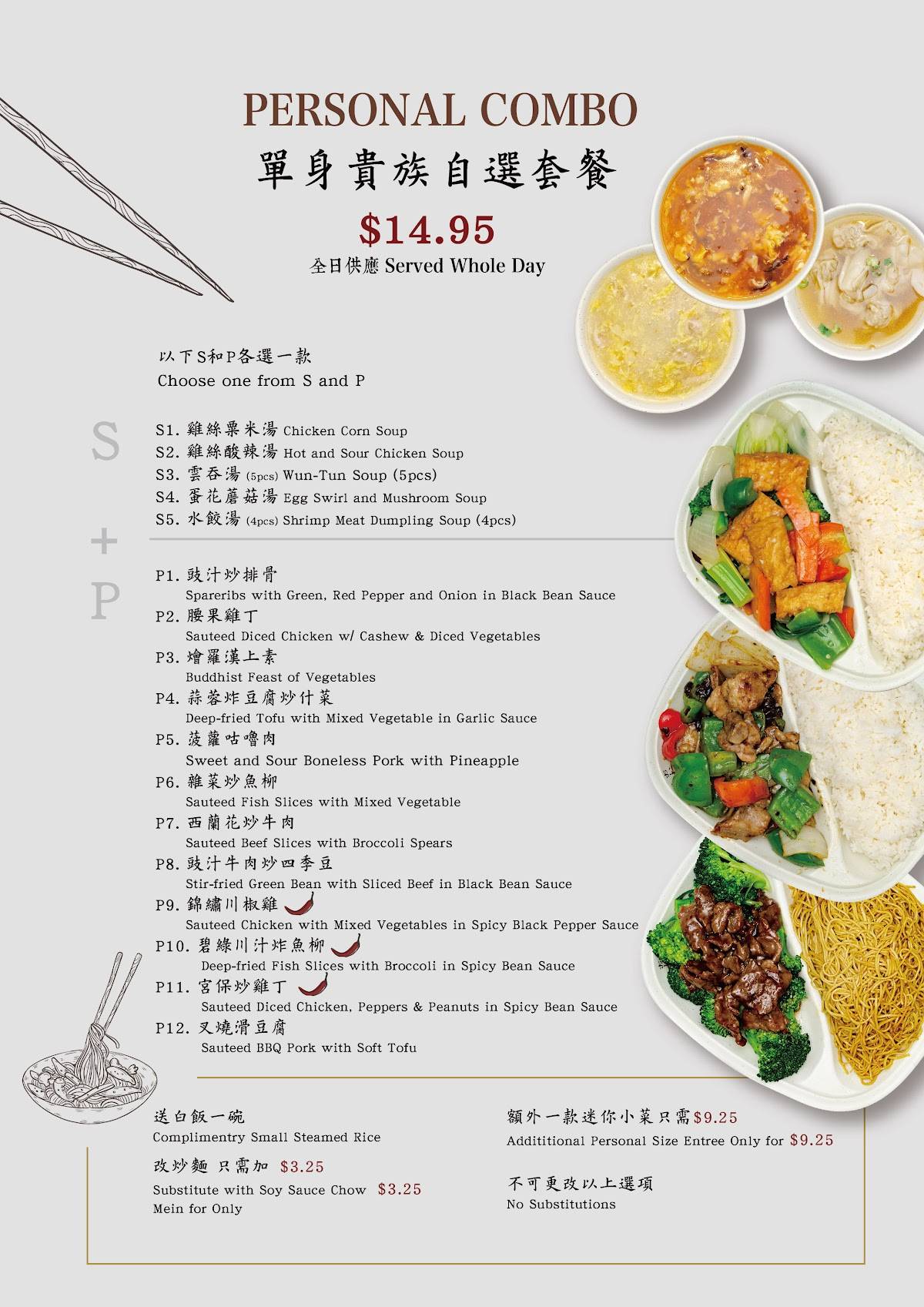 Menu at Han Lin Noodle House restaurant, New Westminster