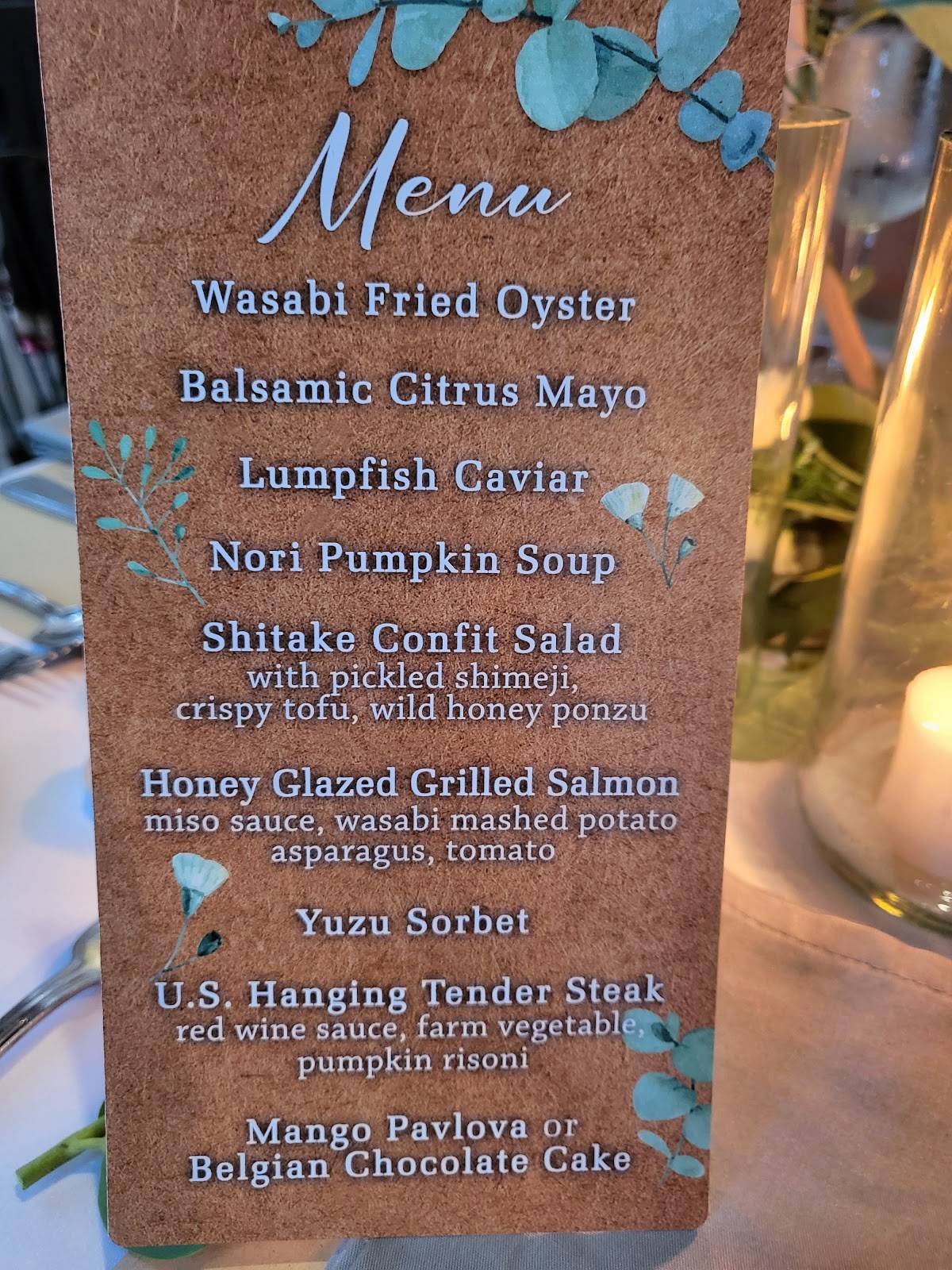 Menu at Ninyo Fusion Cuisine restaurant, Quezon City