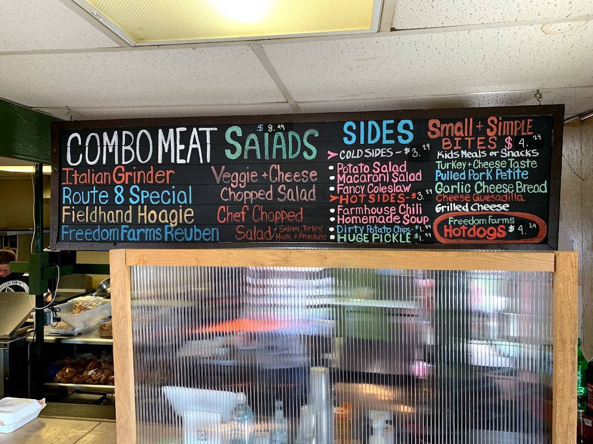 Menu at Freedom Farm-to-Fork Kitchen restaurant, Nixon, 795 Pittsburgh Rd