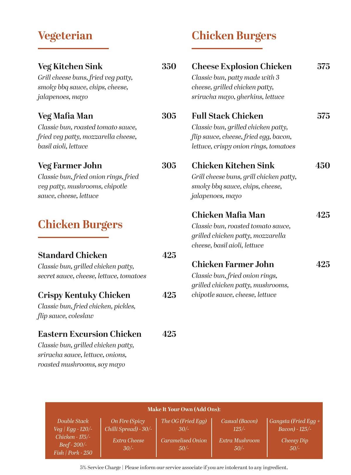 Menu at Nolita, Chennai, Platinum Building