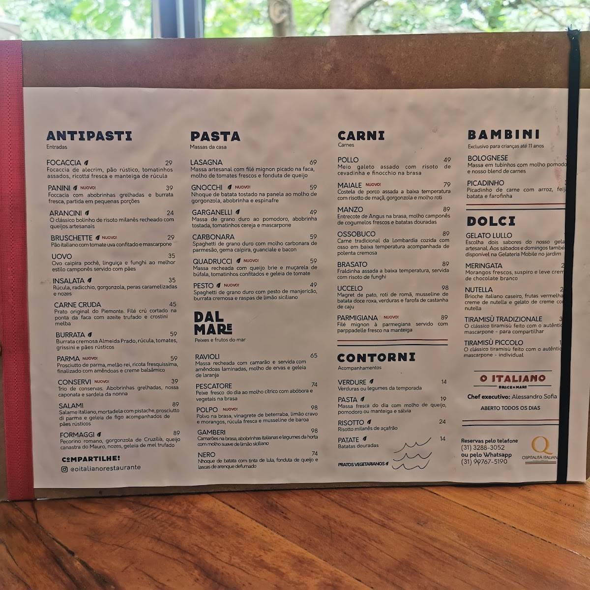 Menu em O Italiano Restaurante, Belo Horizonte