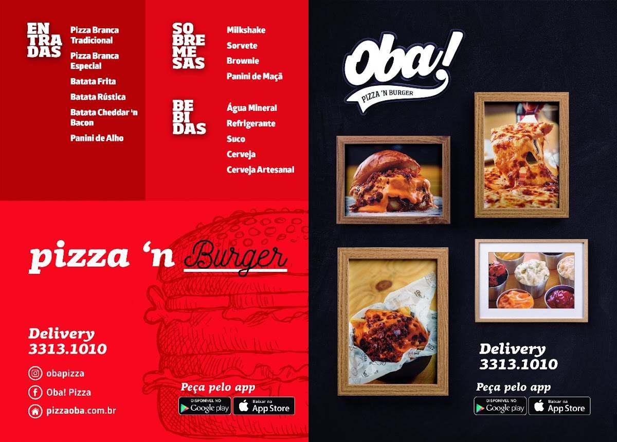 Menu em Oba! Pizza restaurante, Maceió