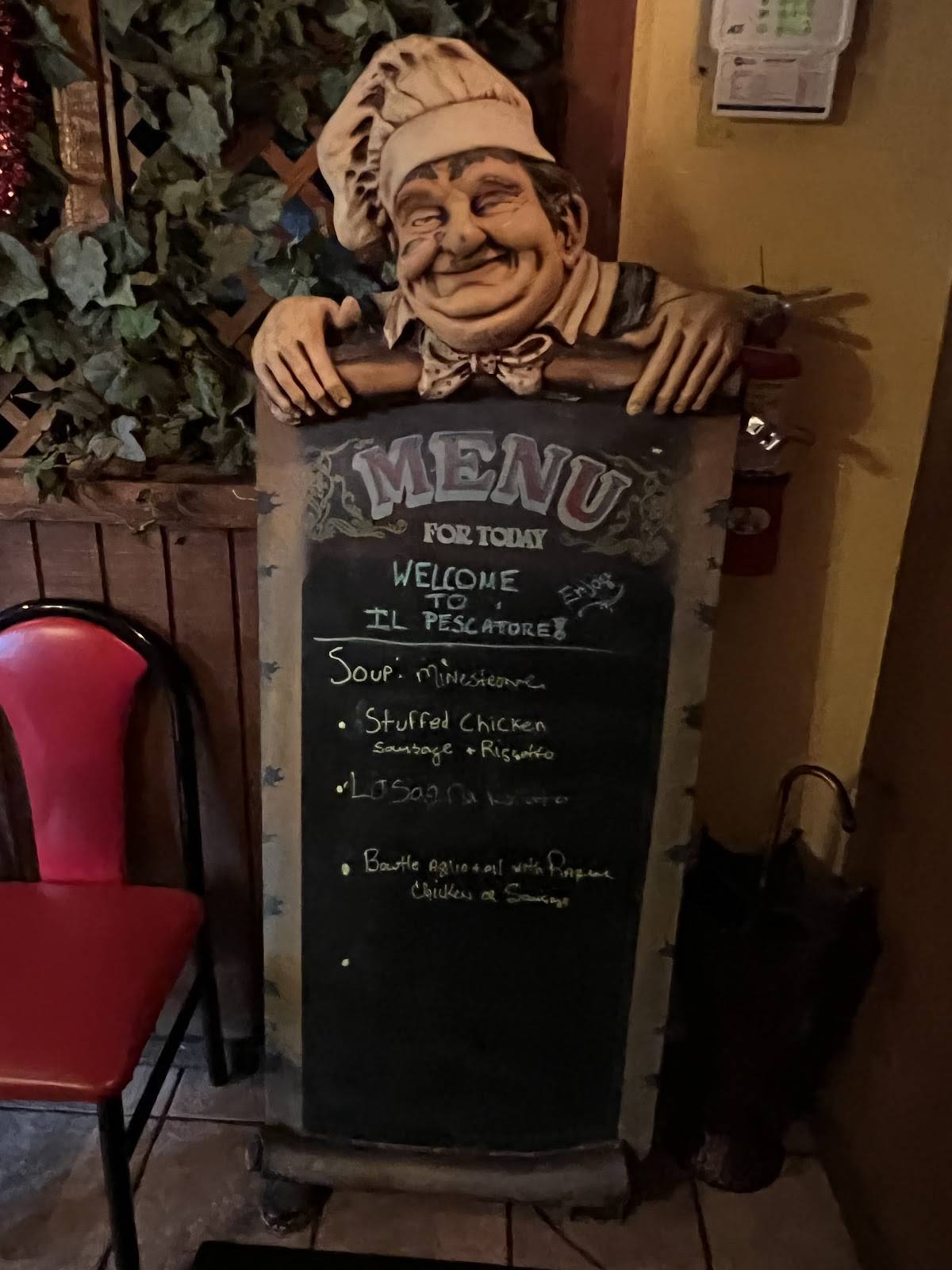 Menu at IL Pescatore pub & bar, Orlando
