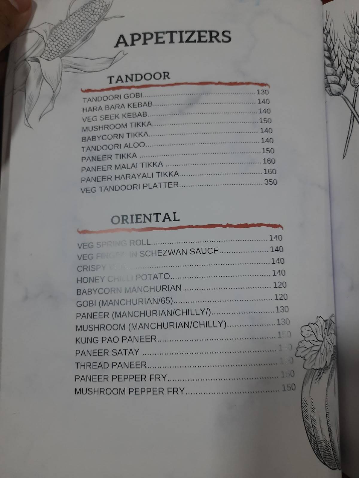 Menu at Pai Tiffins Manipal, Manipal