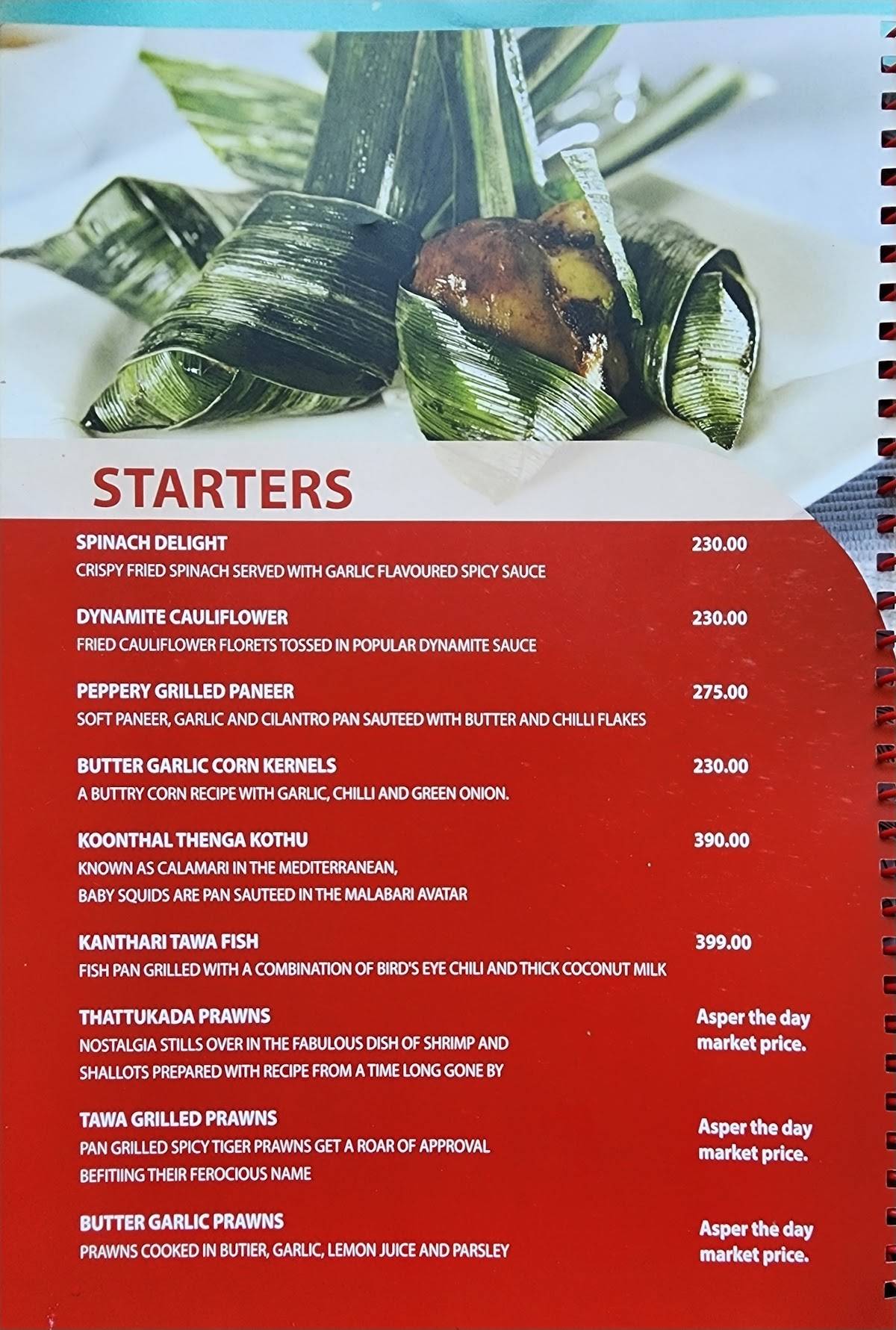 Menu at Paragon Lulu Mall, Kochi, Kochi, Lulu Shopping Mall