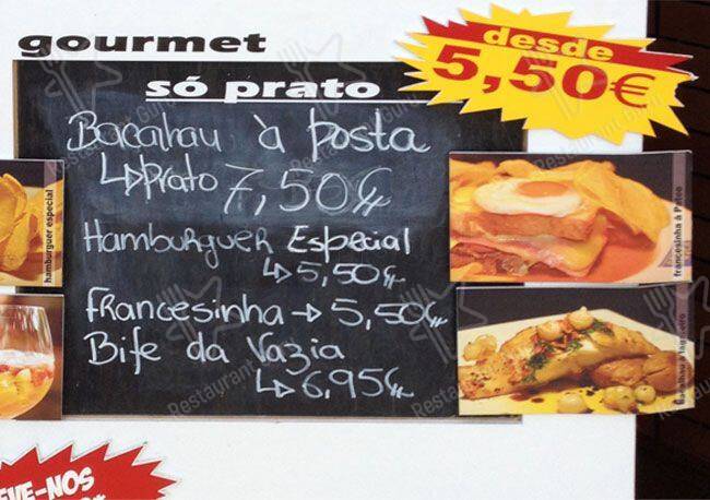 Menu em Pateo restaurante, Lisboa, Centro Comercial Alegro