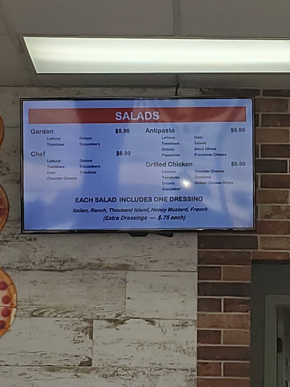 Menu at Crico's Pizza & Subs pizzeria, Gulf Shores