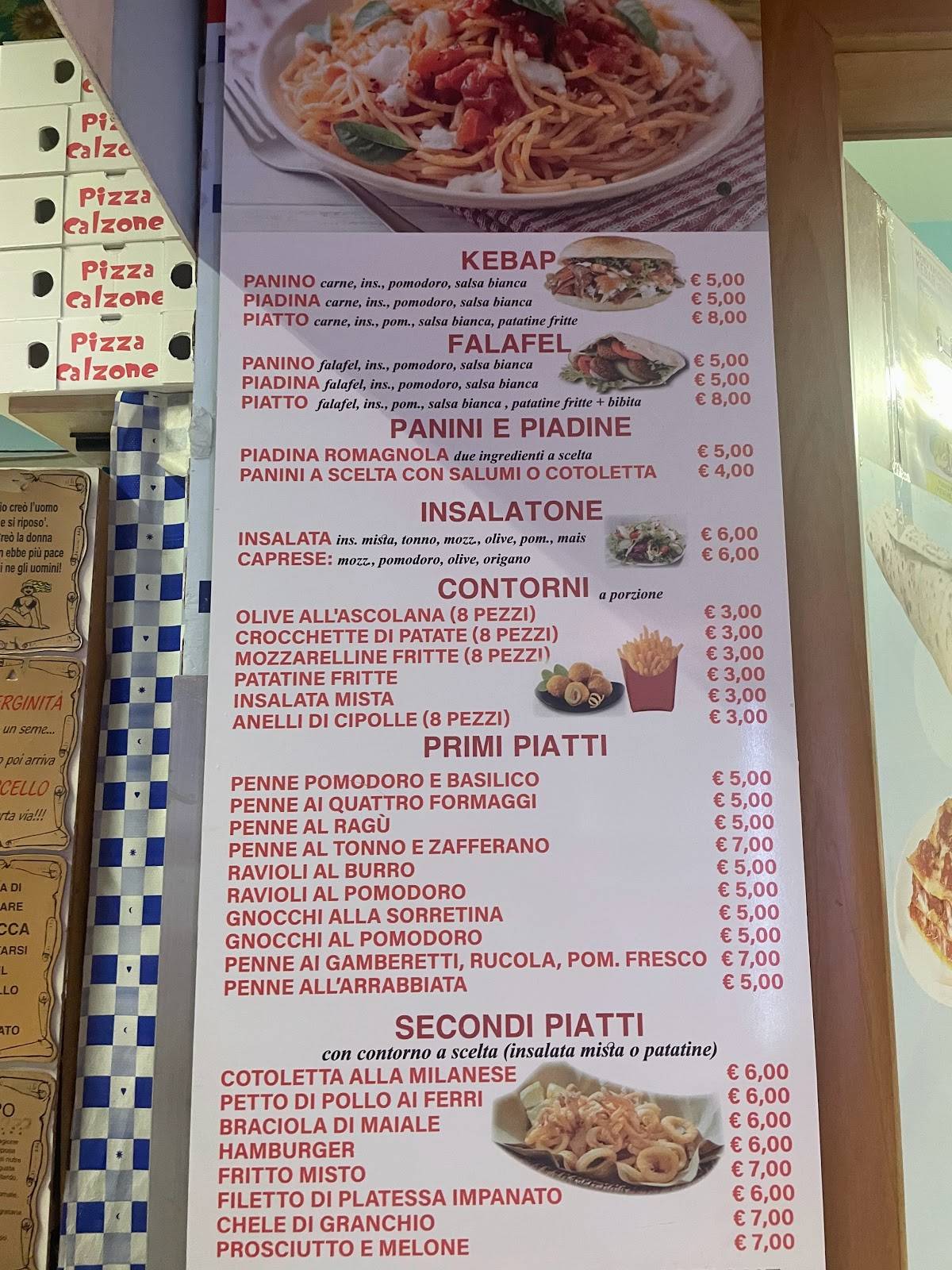 Menu da Le Tre Piramidi pizzeria, Segrate, Via Radaelli
