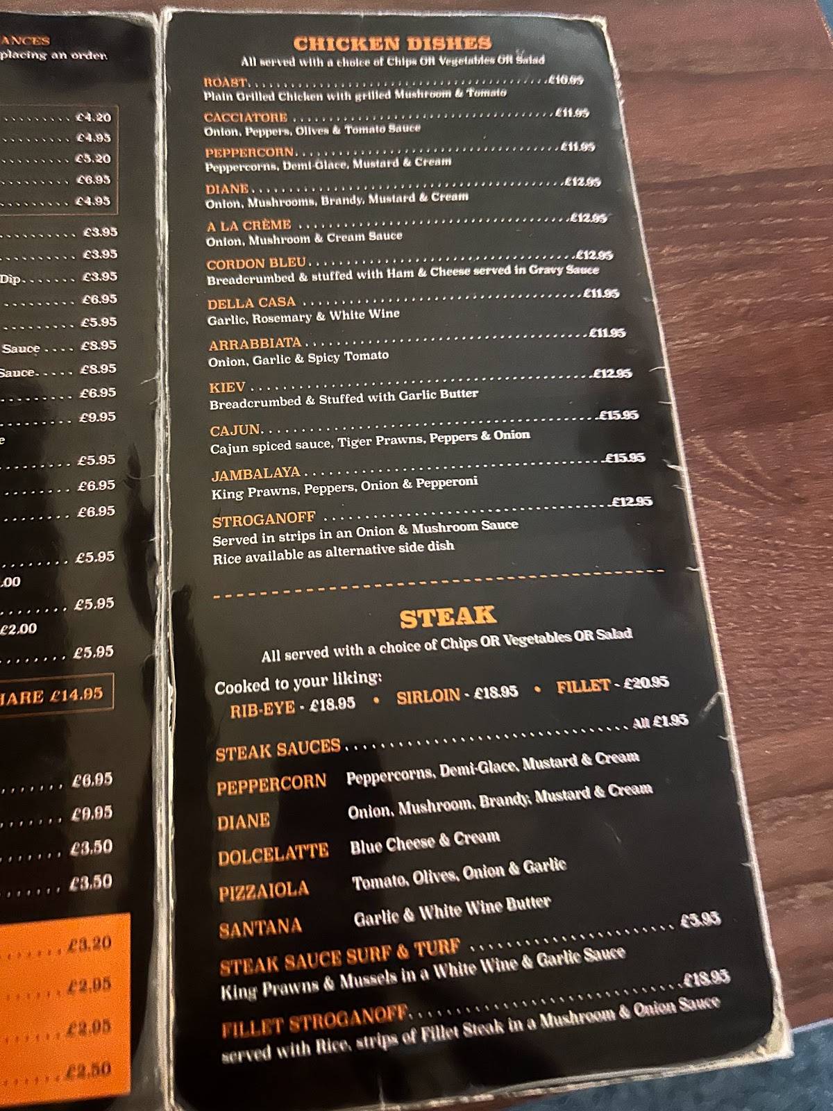 Menu at Pizzeria Santana, Newcastle upon Tyne, 131-133 Jesmond Rd