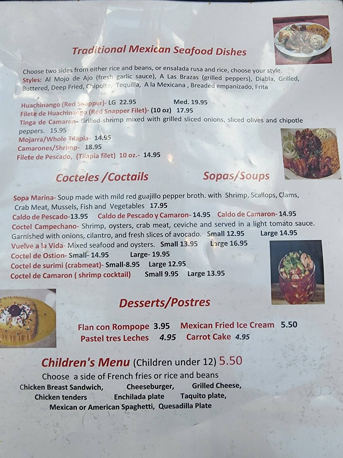 Menu at Plaza Garibaldi restaurant, Waukesha, Silvernail Rd