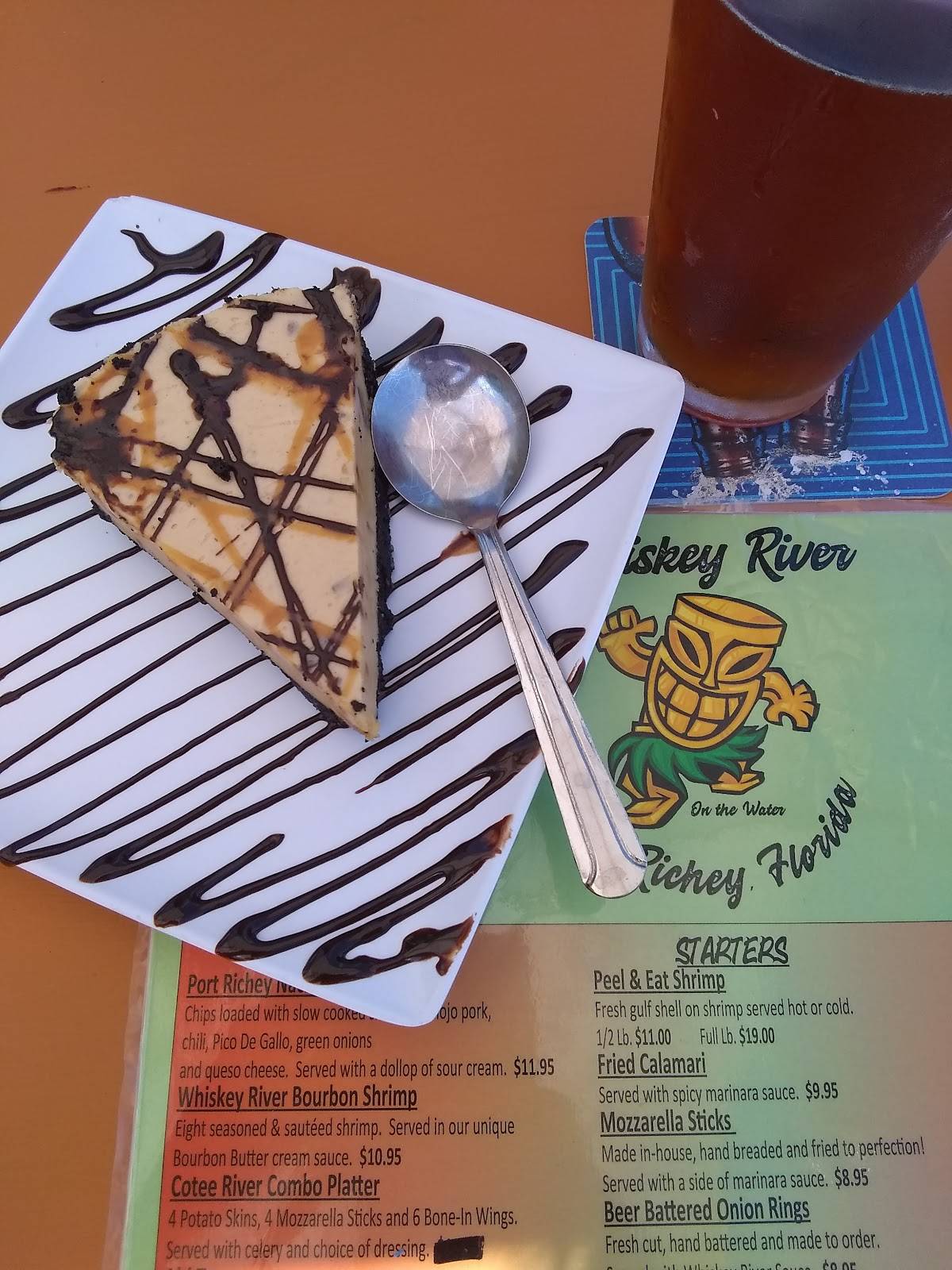 Menu at Whiskey River On The Water pub & bar, Port Richey