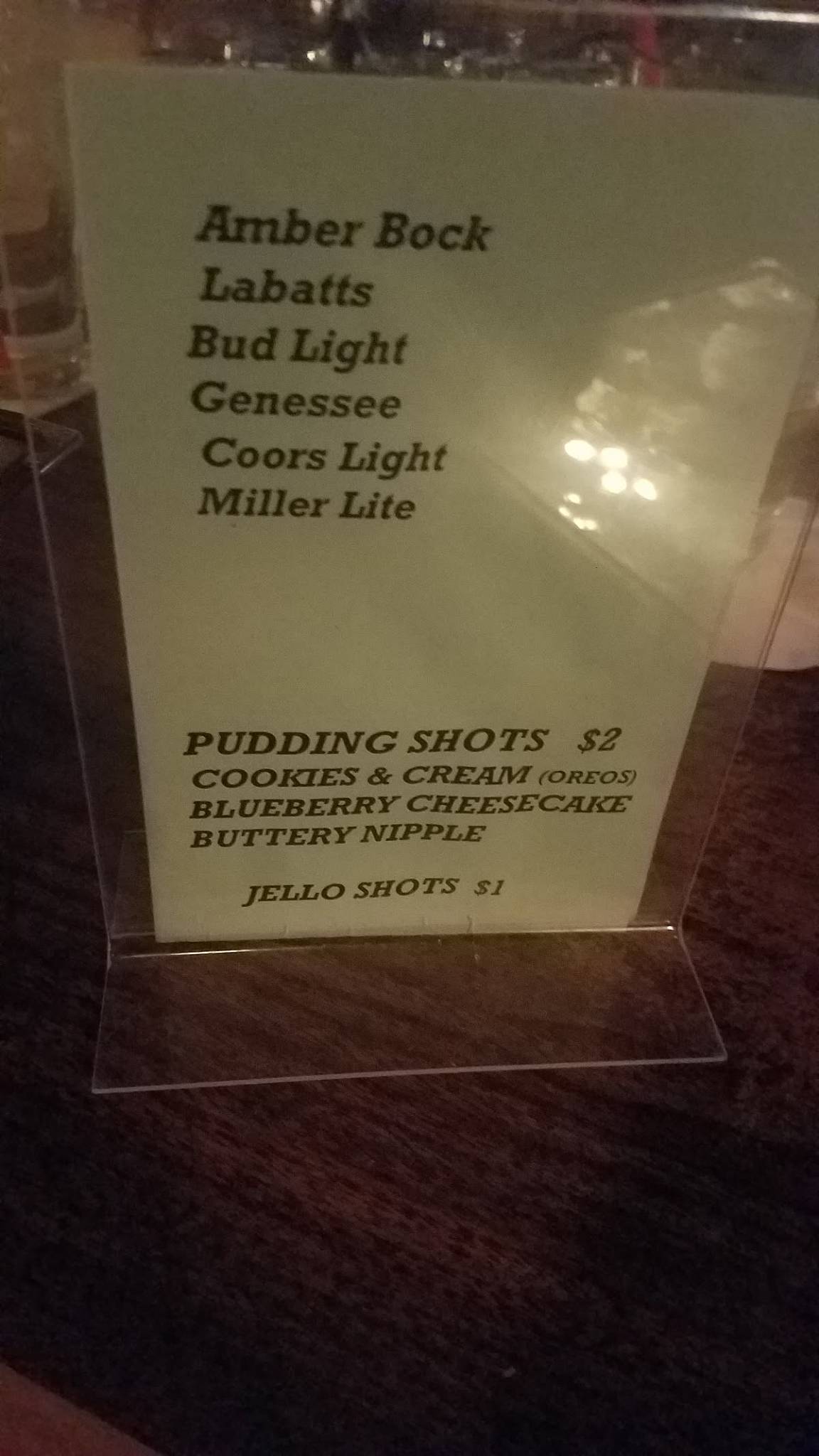 Menu at Post & Beam pub & bar, Cleveland