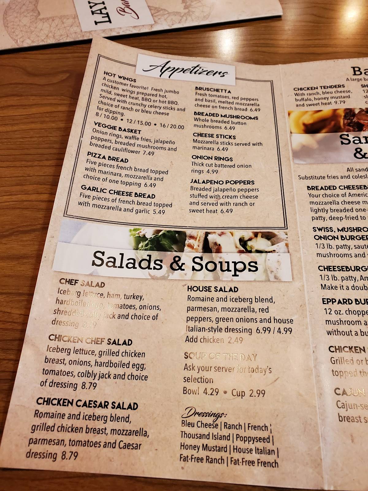 Menu at Laycoff's Tavern pub & bar, Fort Wayne