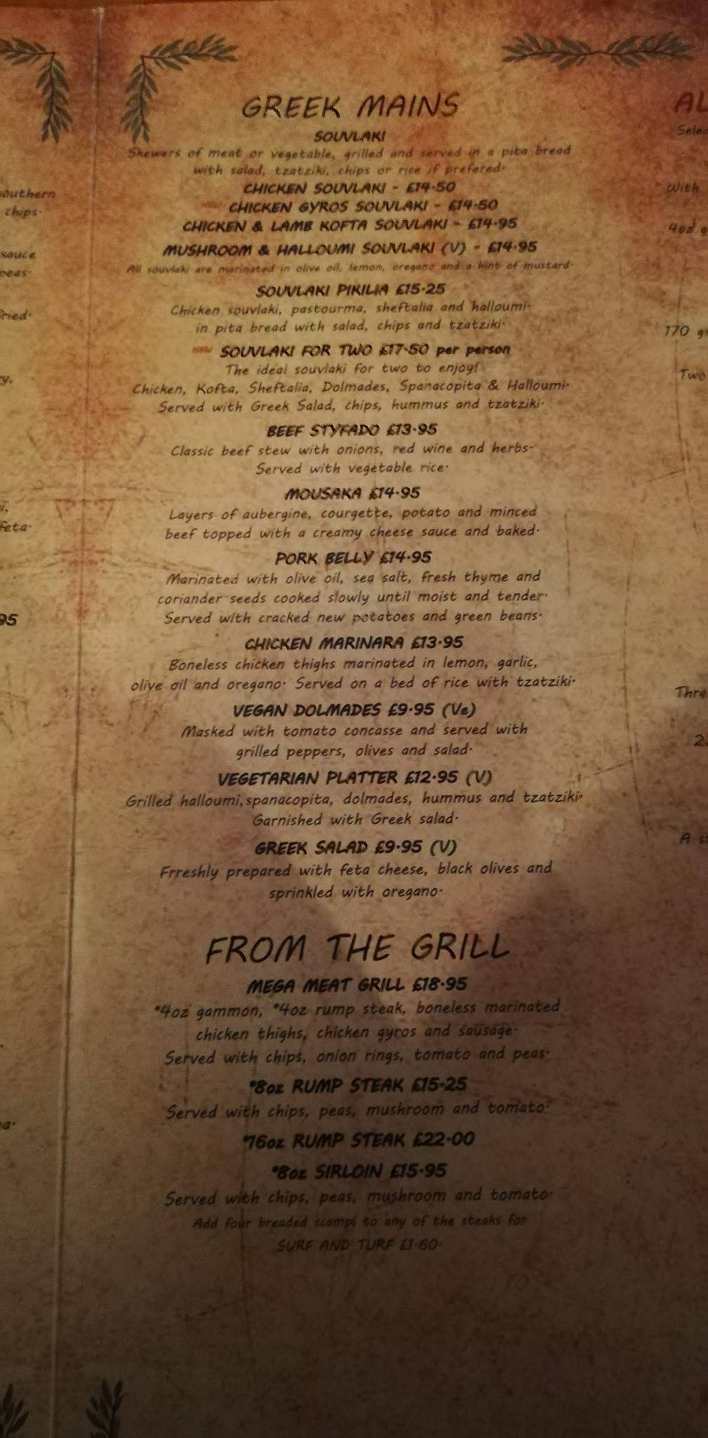 Menu at New Chimneys pub & bar, Ashford, Loudon Way