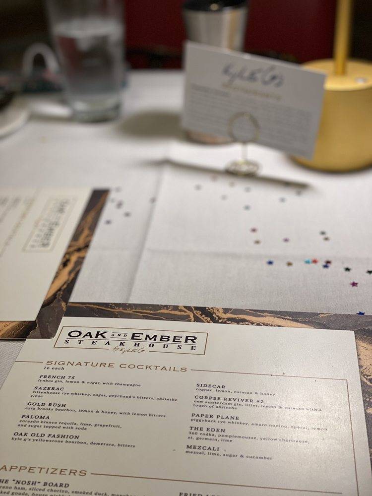 Menu at Oak And Ember Steakhouse, Port St. Lucie