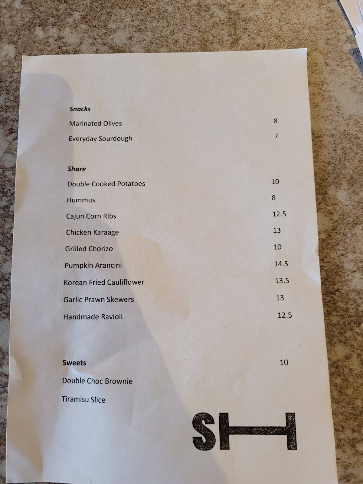 Menu at Social House pub & bar, Osborne Park, 5/227 Main St