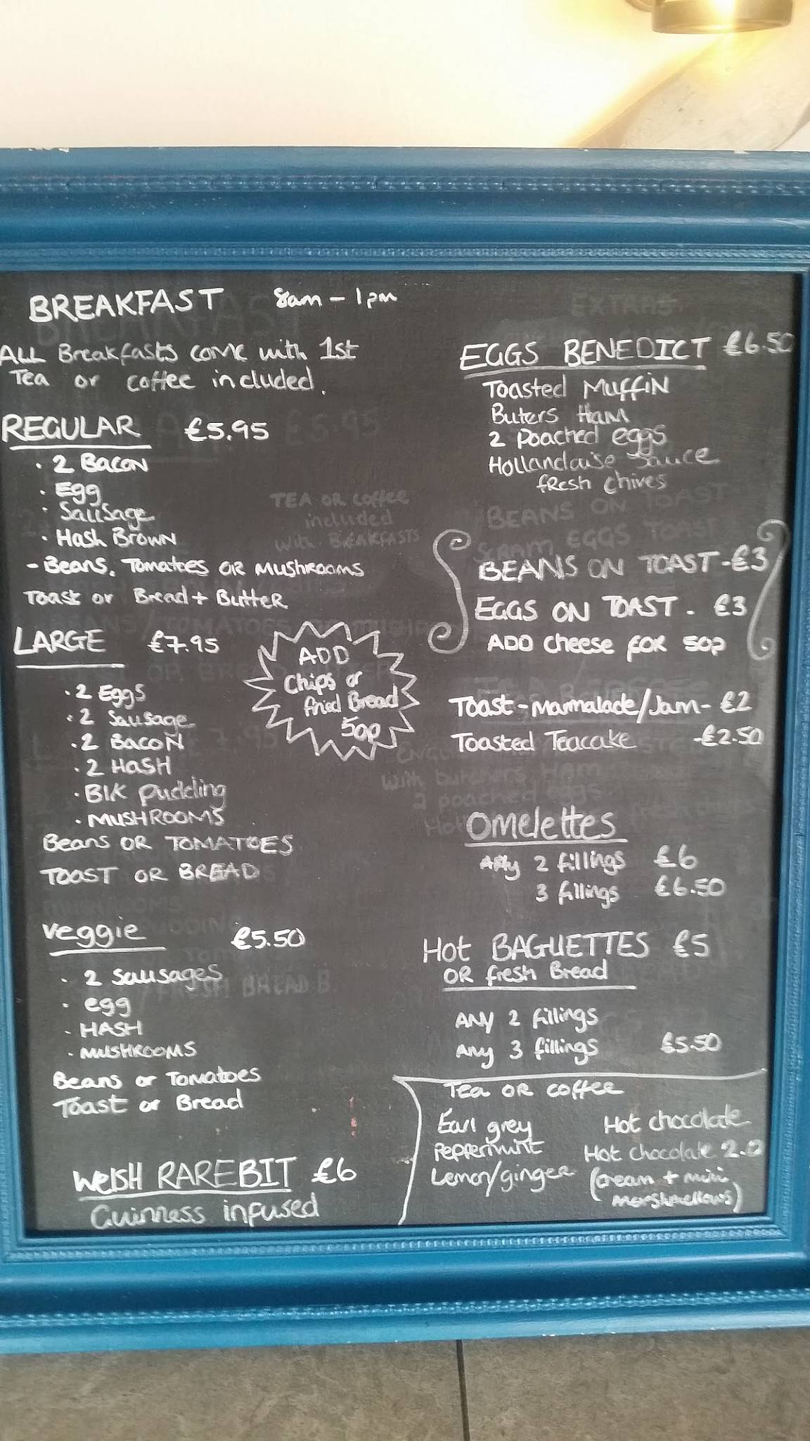 Menu at The Wheel Inn pub & bar, Wisbech Saint Mary, High Road