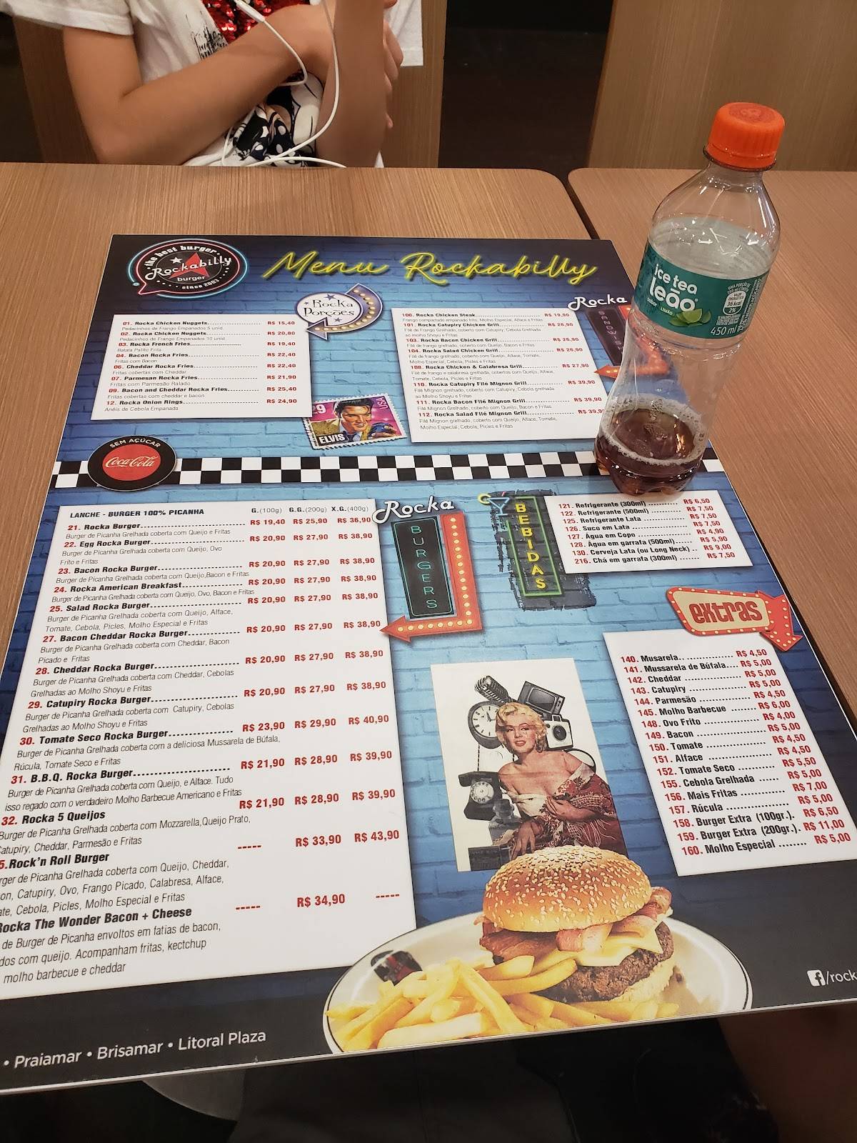 Menu at ROCKABILLY, Santos, R. Euclides da Cunha