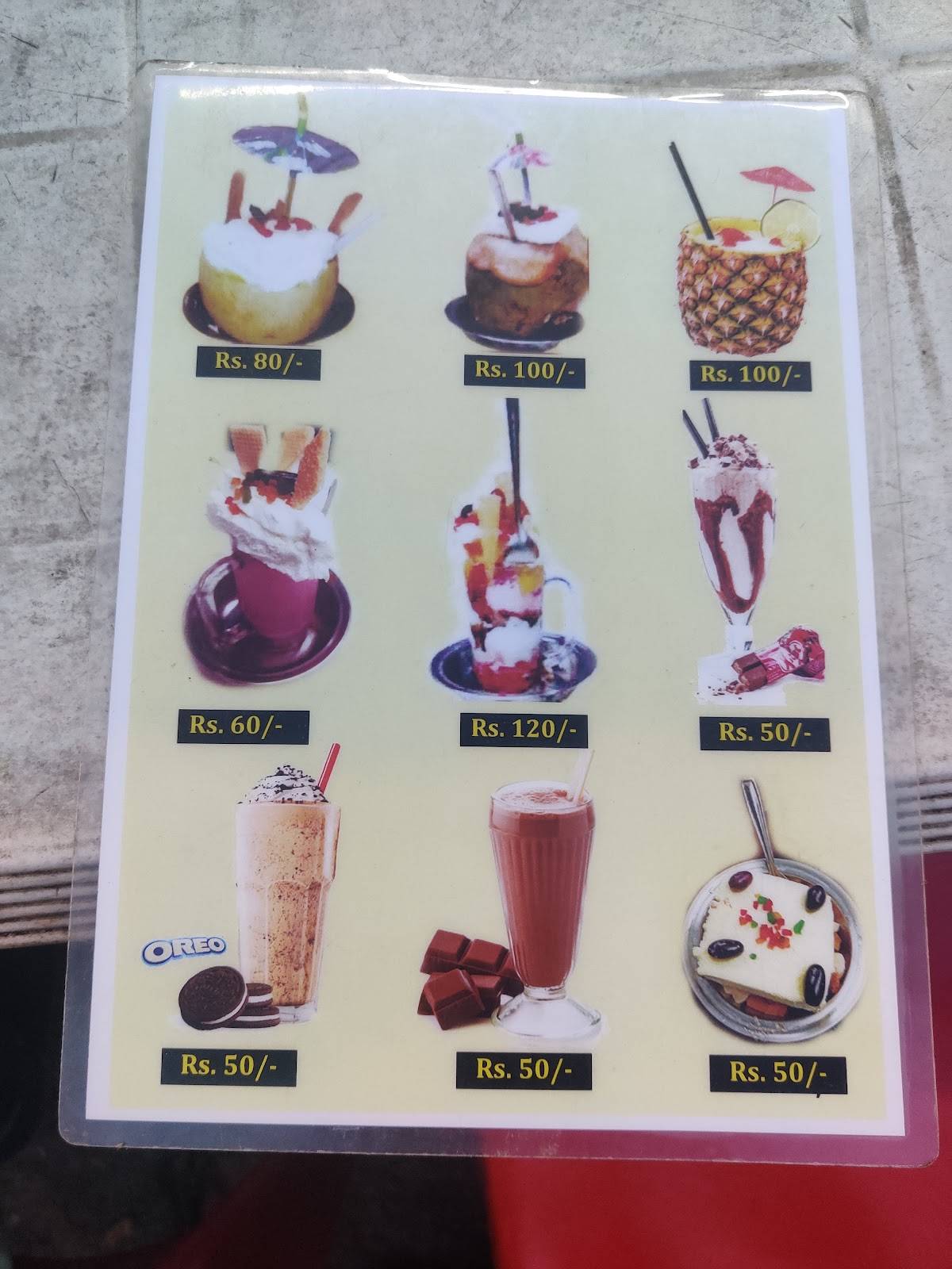Menu at Alankar Fast Food Centre, Mapusa