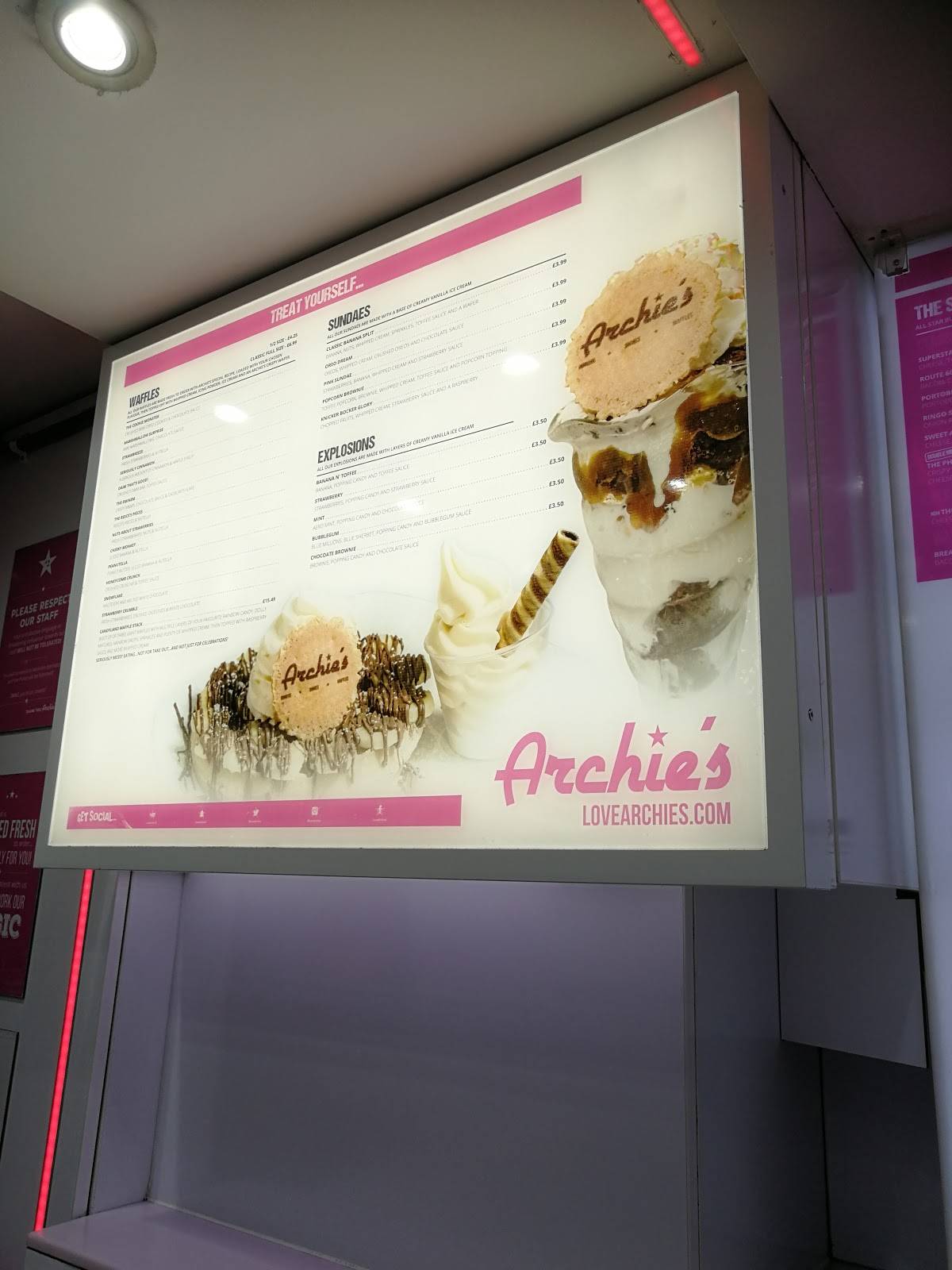 Carta del restaurante Archie's - Oxford Road (Take away only ...