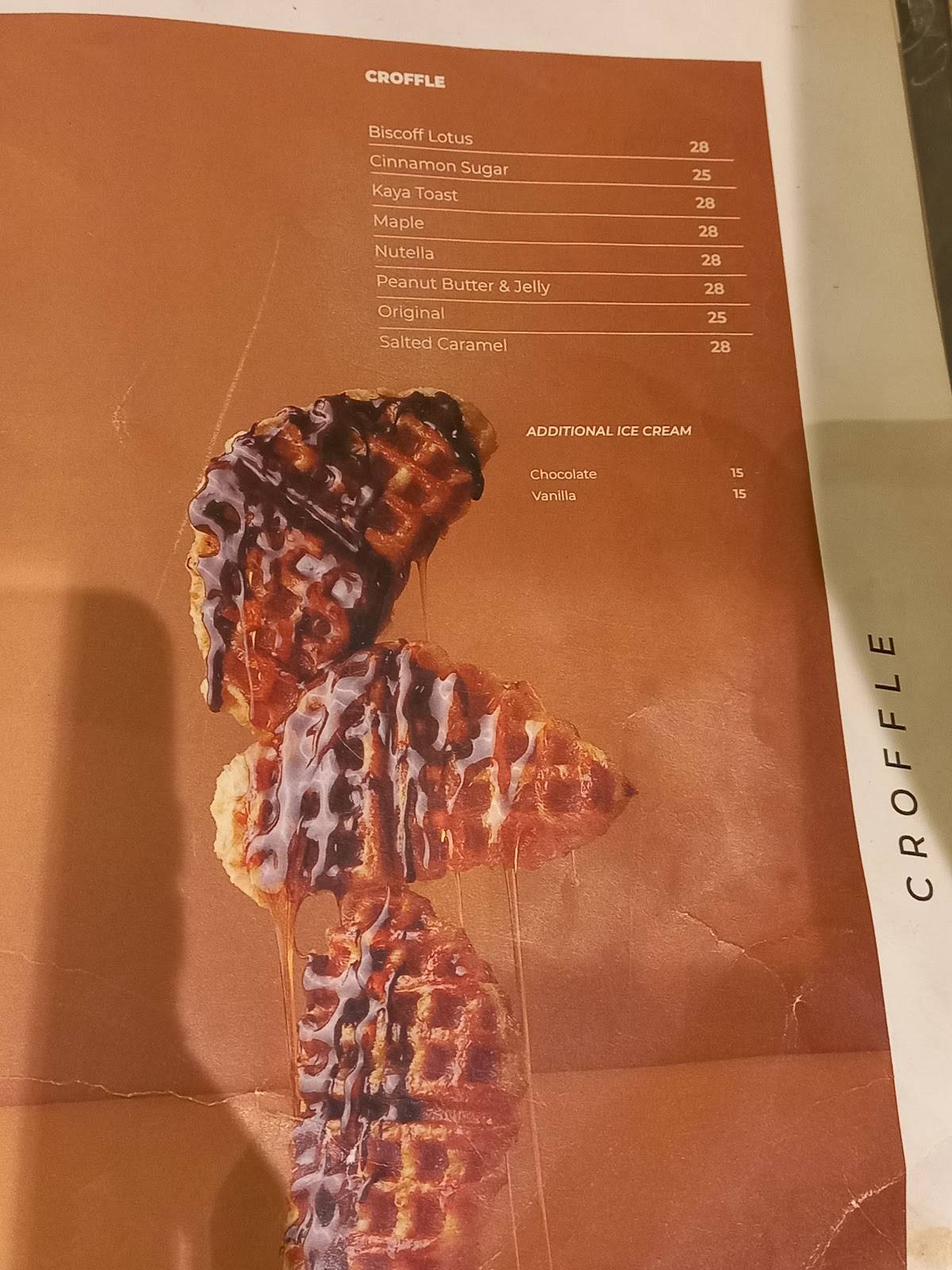 Menu at Bakerman Ashta restaurant, South Jakarta