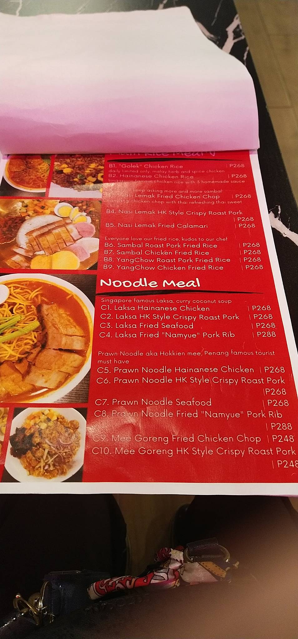 Carta del restaurante Chic'ins Makati Keyland Center (Singapore Laksa ...