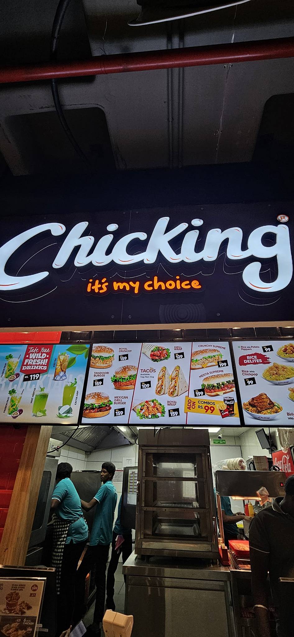 Menu at Chicking Forum Mall, Chennai