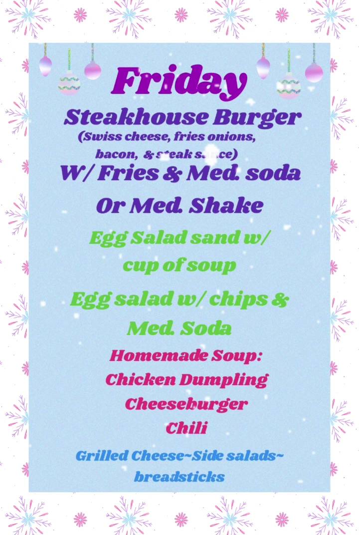 Menu at Dari King restaurant, Redwood Falls