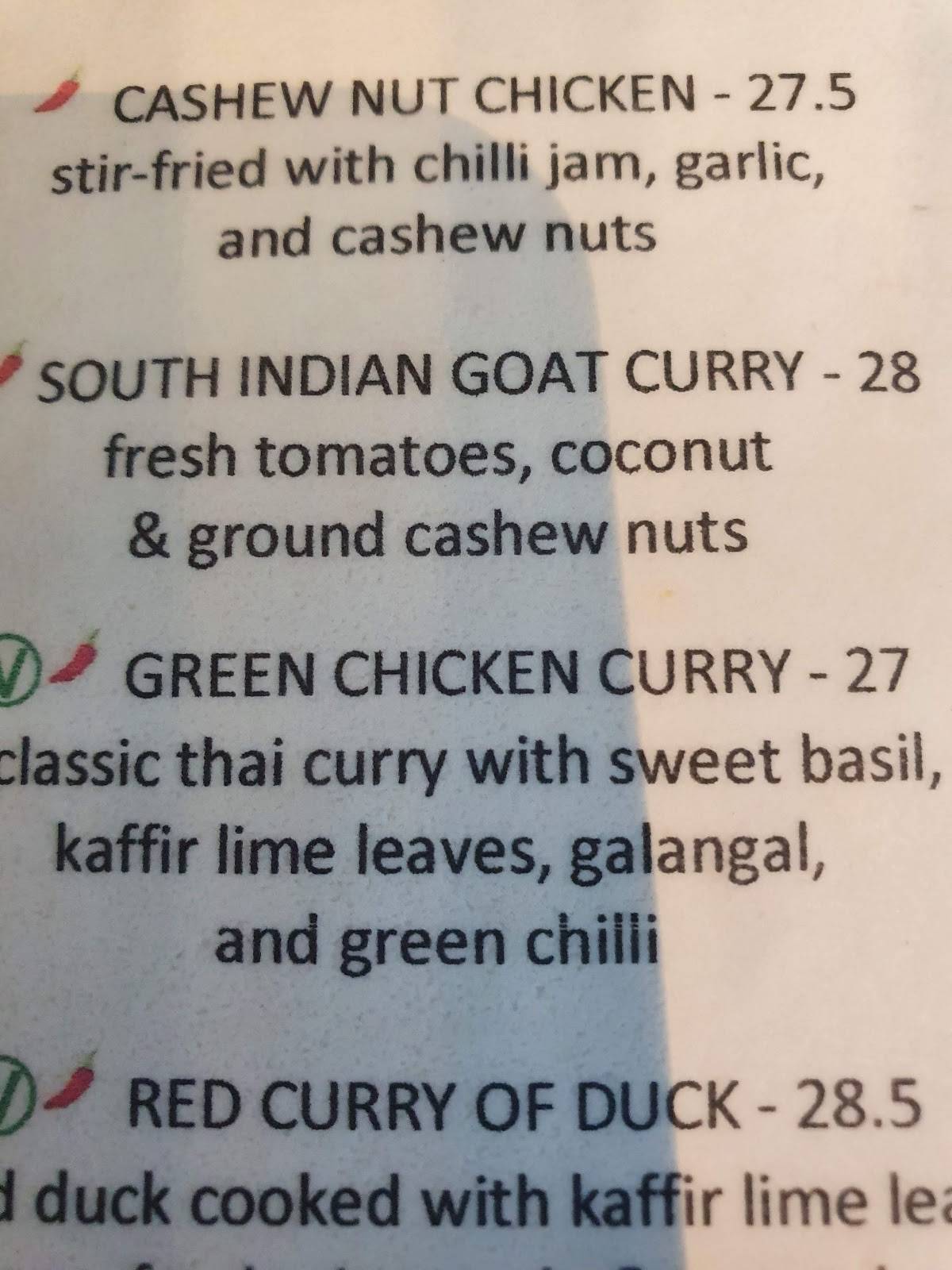 Menu at Hanuman Restaurant Darwin, Darwin City
