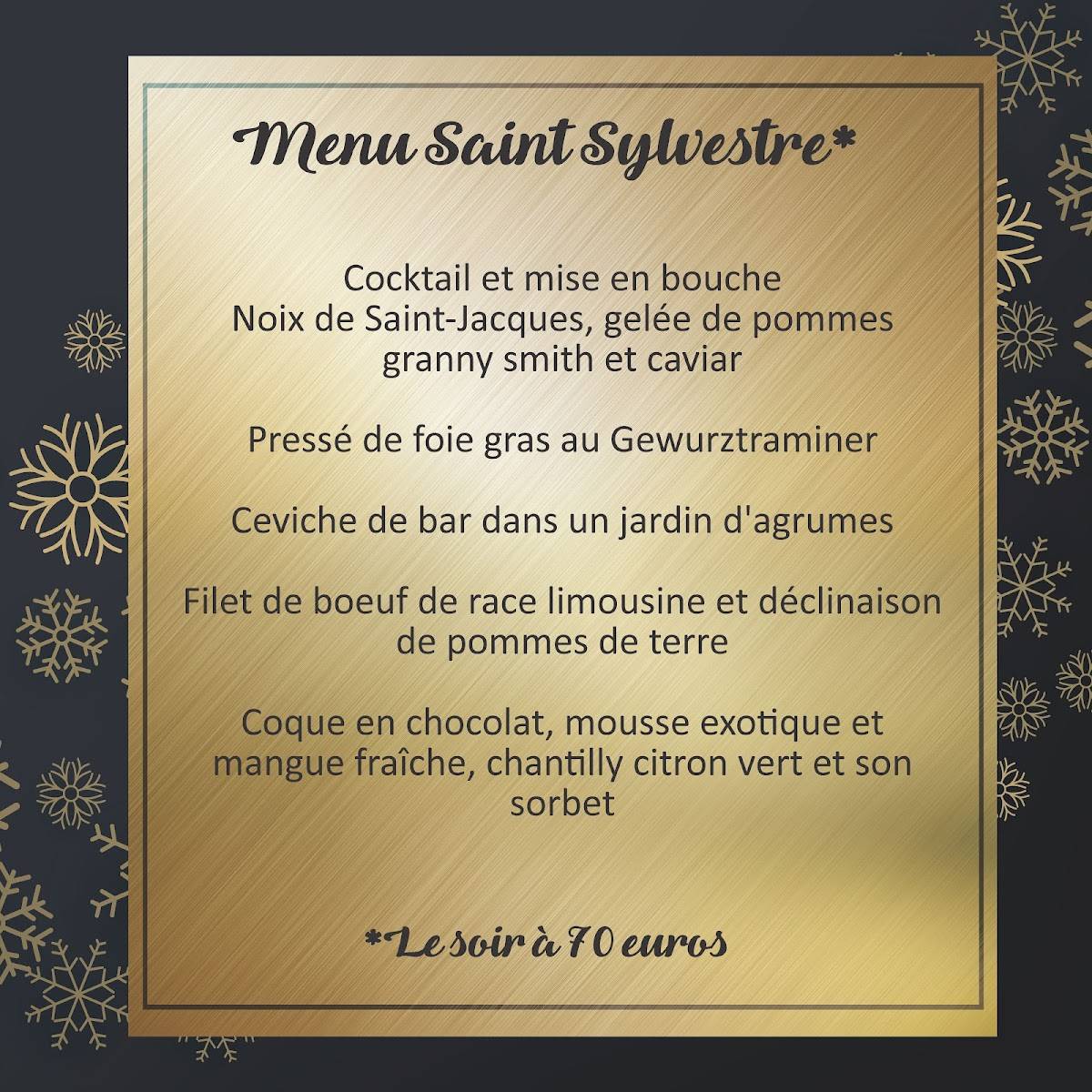 Menu au L'Assiette de Juliette restaurant, Bagnères-de-Bigorre, 47