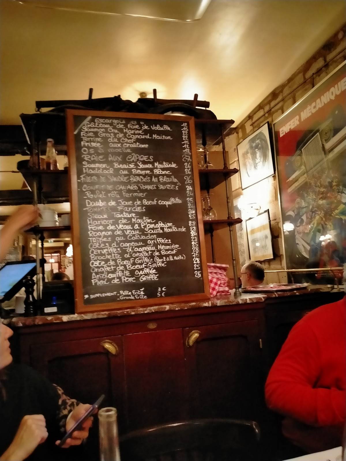 Menu at La Tour Montlhéry - Chez Denise restaurant, Paris, 5 Rue des ...