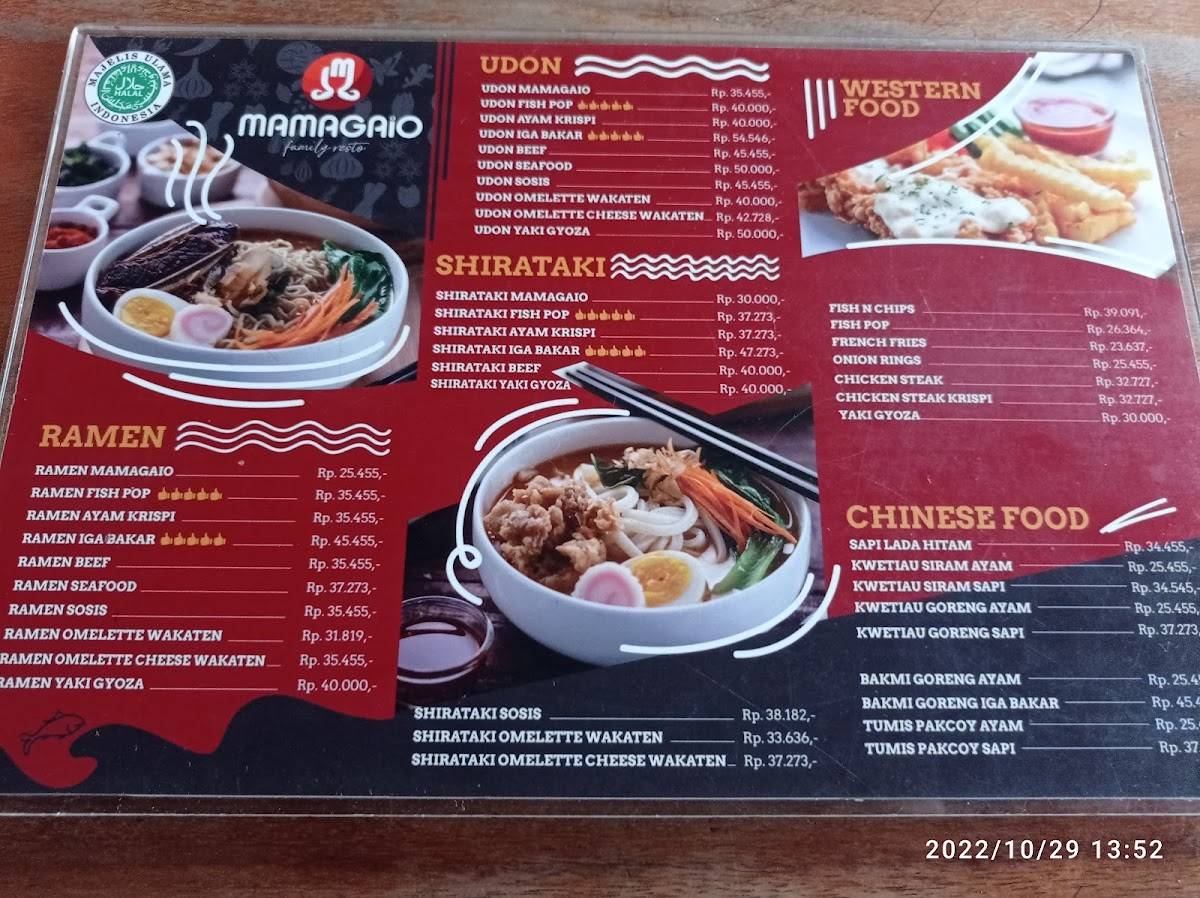 Carta del restaurante Mamagaio Resto, Bekasi, Jl. Celebration Boulevard ...