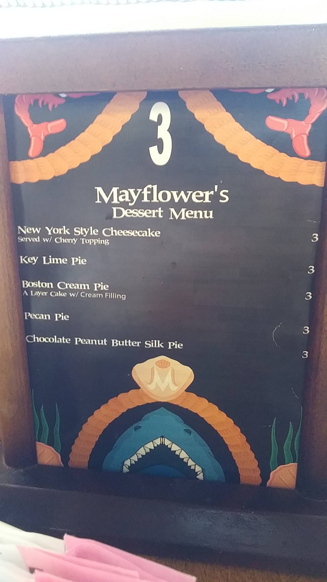 Menu at Mayflower Seafood Lenoir restaurant, Lenoir