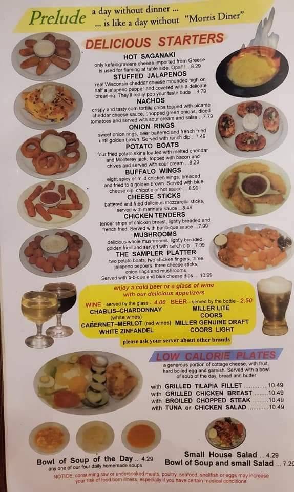 Menu at Morris Diner & Pancake House restaurant, Morris