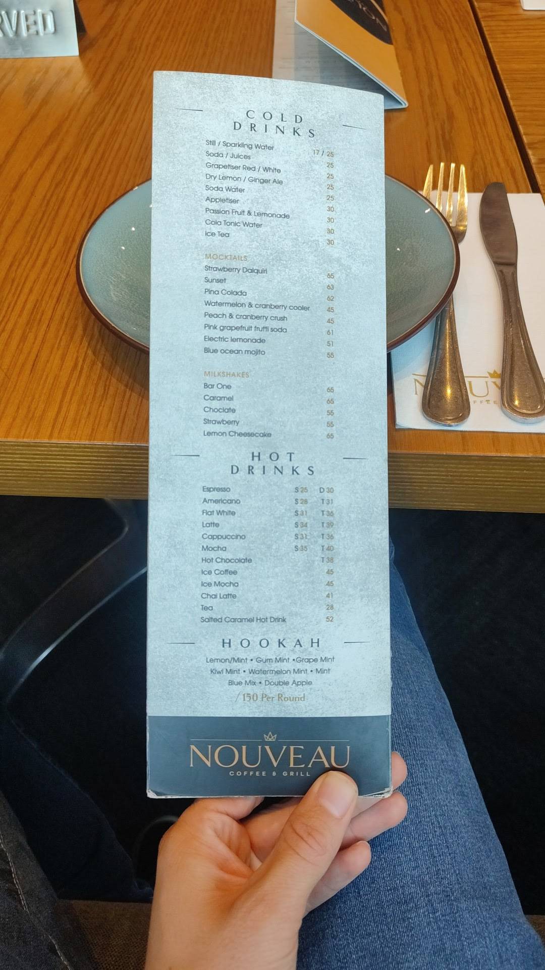 Menu at Nouveau Coffee & Grill - Century City restaurant, Cape Town