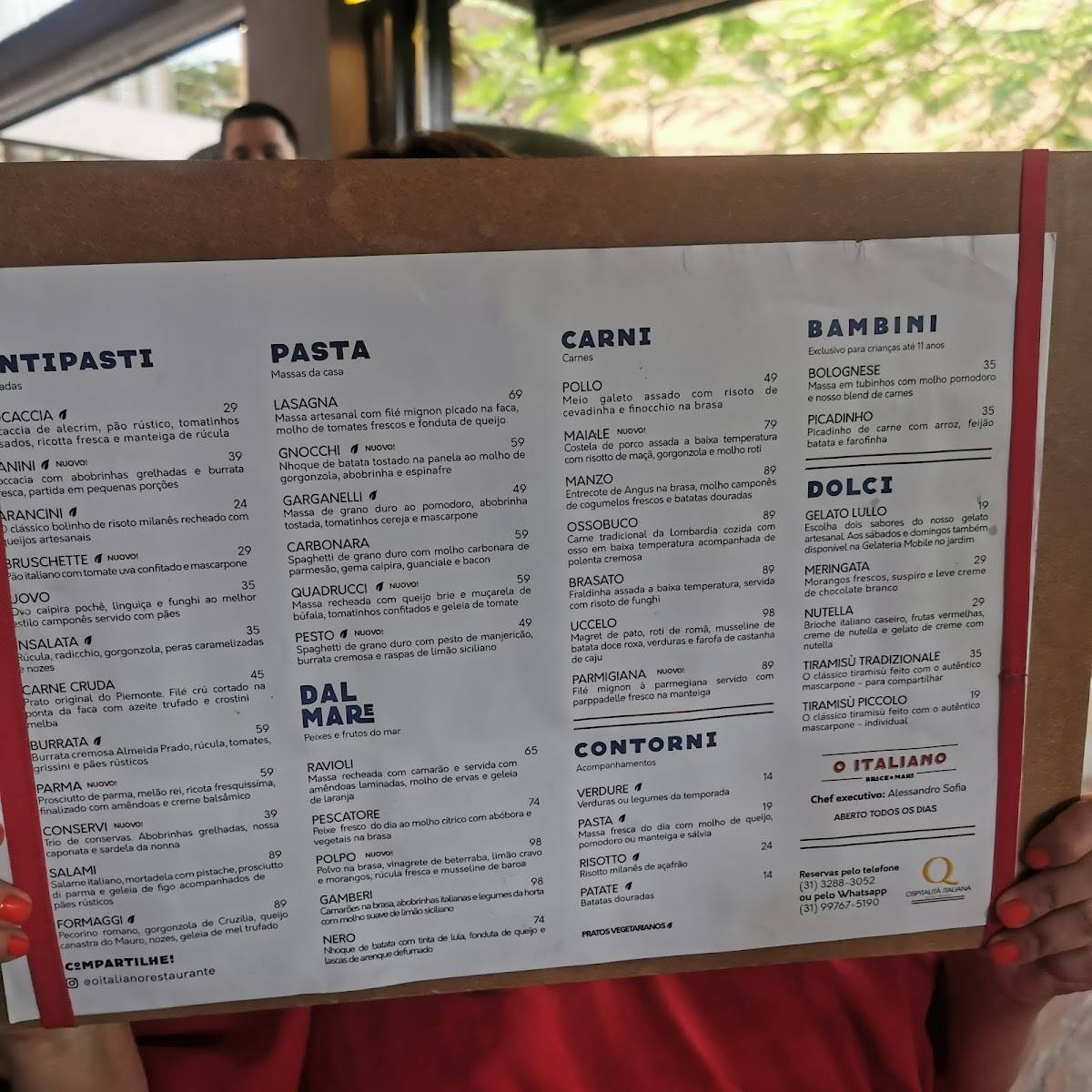 Menu em O Italiano Restaurante, Belo Horizonte