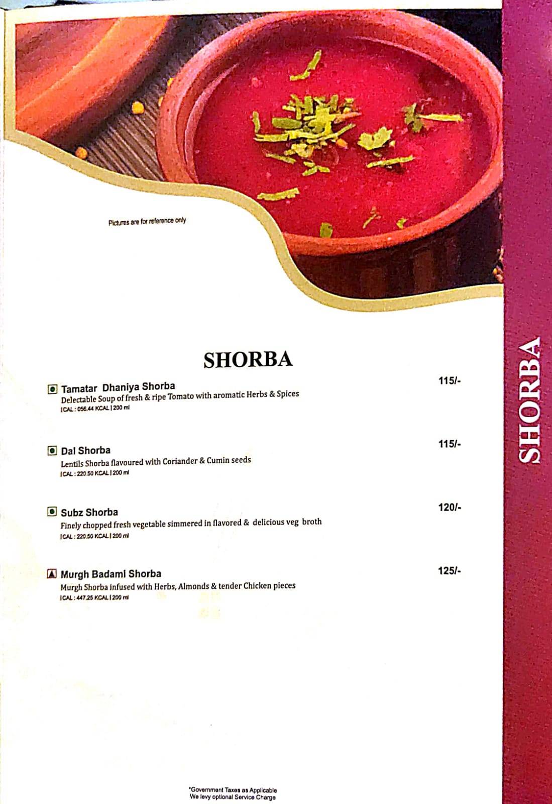 Menu at Pind Balluchi Mantri Square Mall Malleshwaram Bangalore, Bengaluru