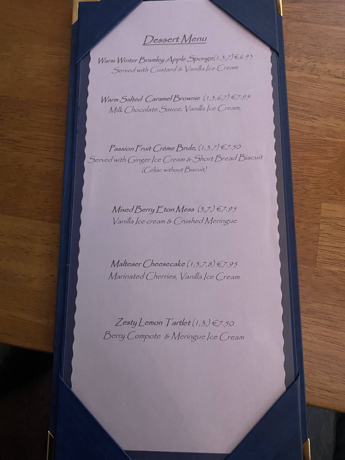Menu at The Granary Bar & Kitchen, Thurles