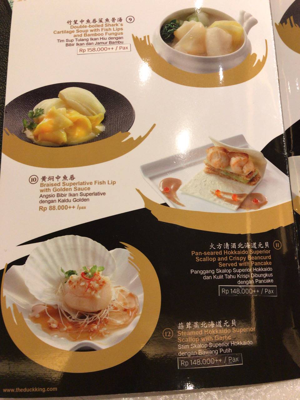 Carta del restaurante The Grand Duck King Signatures, South Jakarta ...
