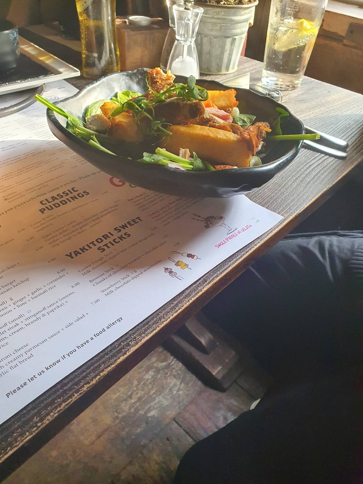 Menu at The Hunloke Arms restaurant, Chesterfield, Derby Rd