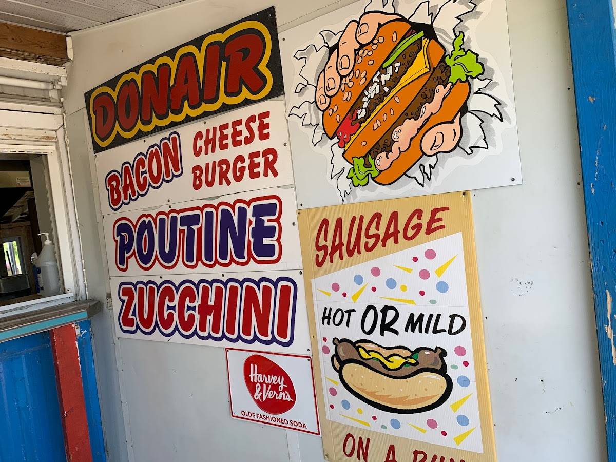 Menu at Tony's Chip Wagon restaurant, Ottawa