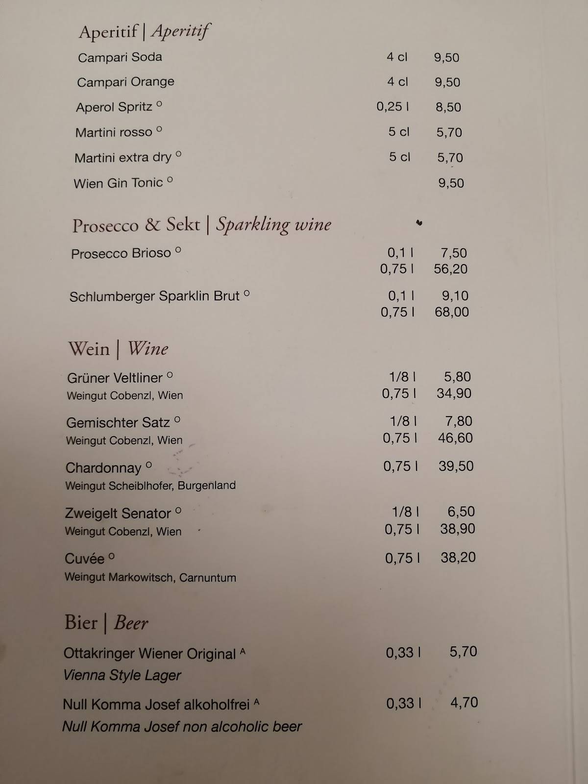 Speisekarte von Wiener Rathauskeller restaurant, Wien, Rathauspl. 1