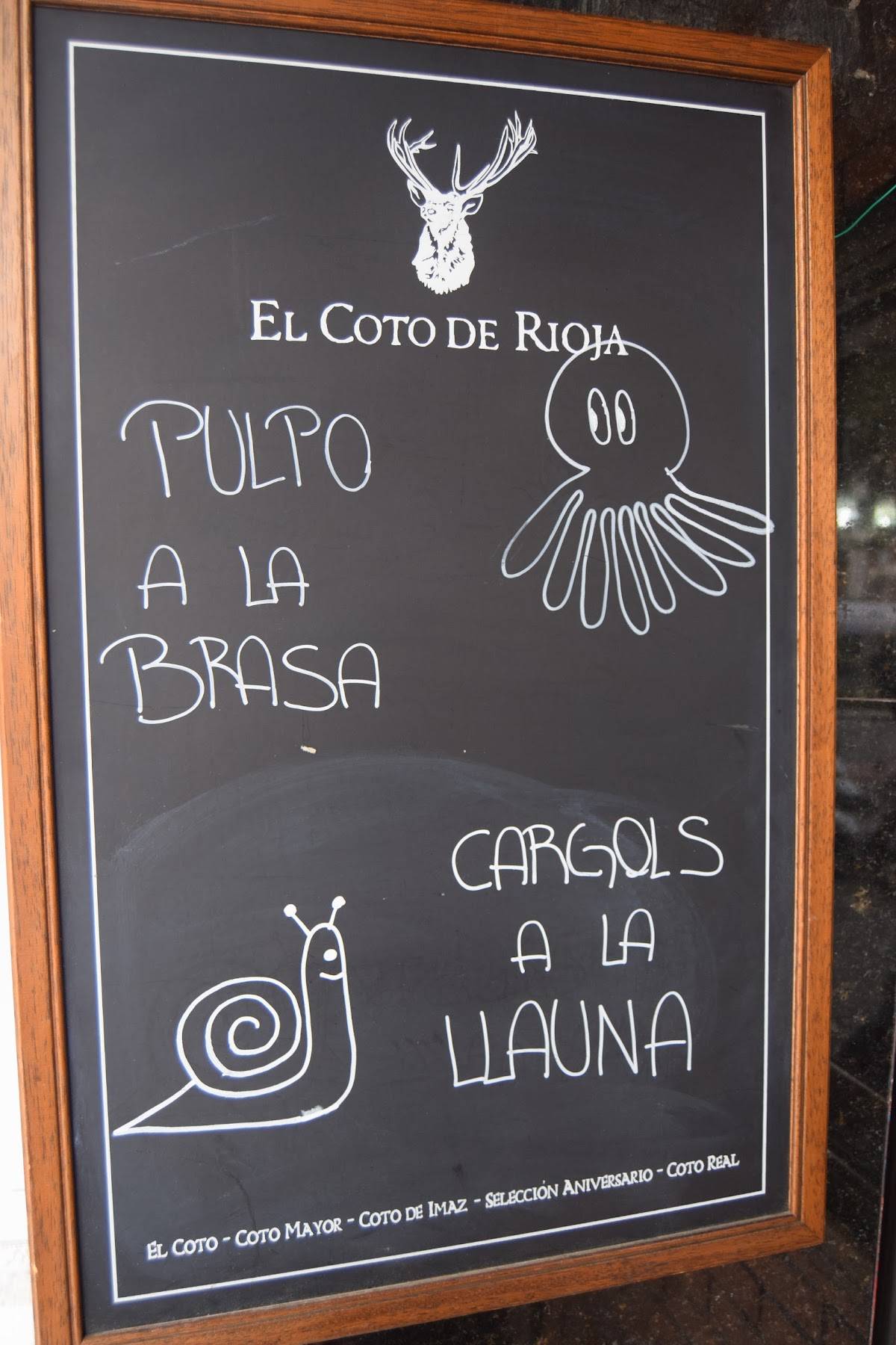 Carta de Restaurant la Bodega de Santa Coloma, Santa Coloma de Gramanet