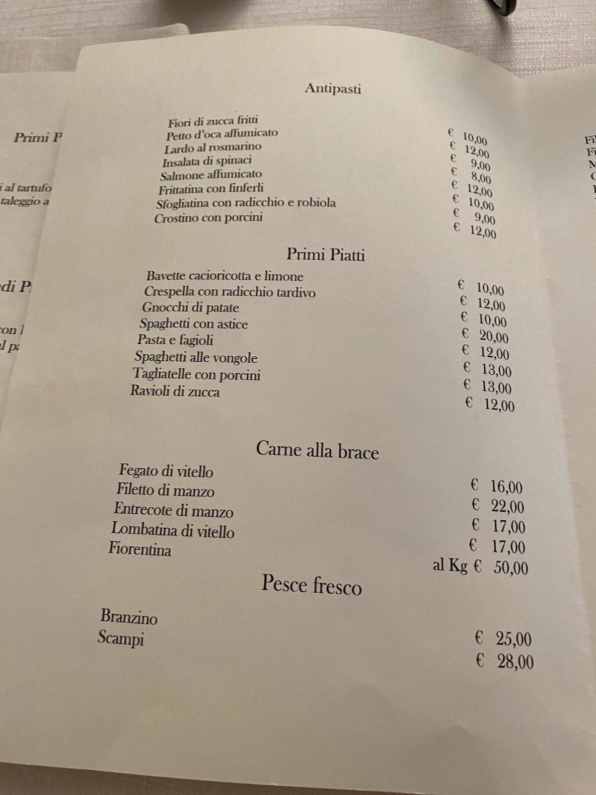 Speisekarte von Ristorante La Torre Di Gallo Norberto, Monselice, P.za ...