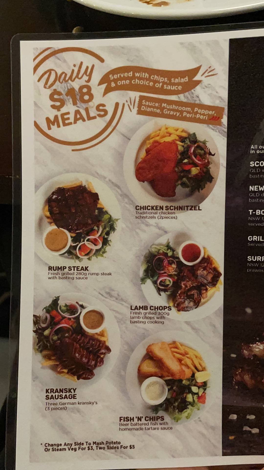 Menu at Royal Hotel Sutherland pub & bar, Sutherland