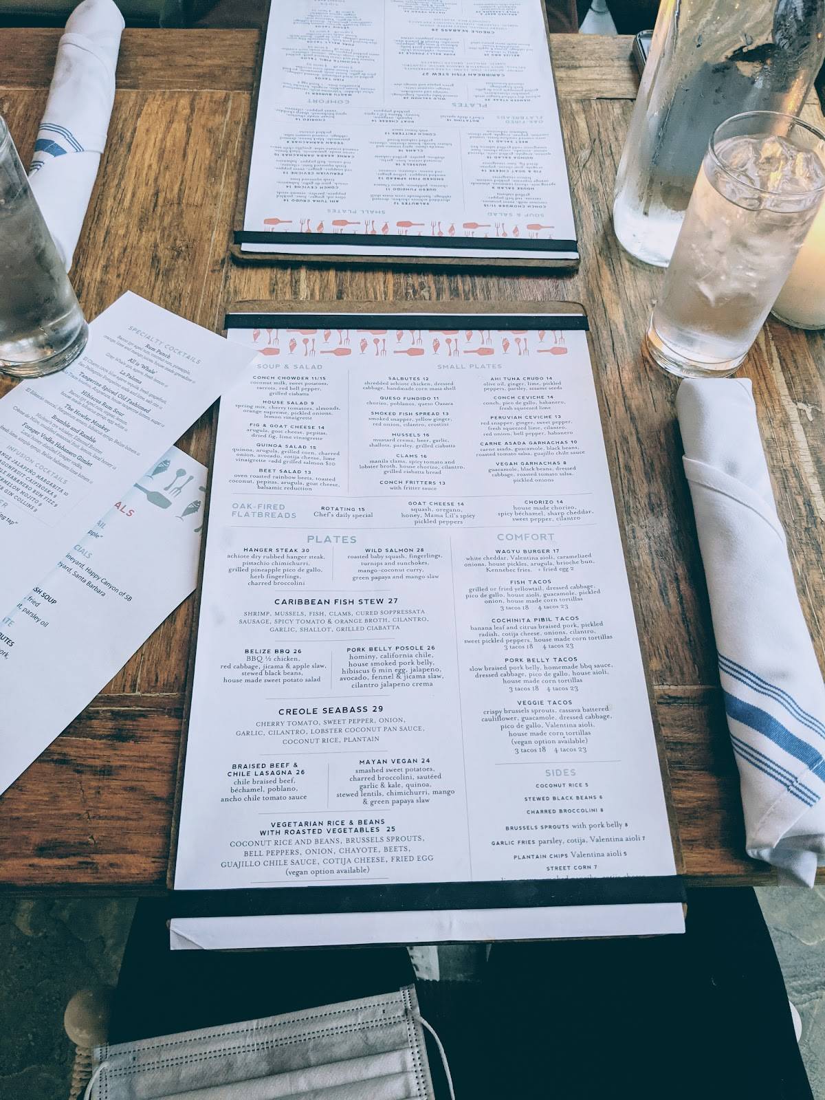 Menu at Rumfish y Vino pub & bar, Ventura