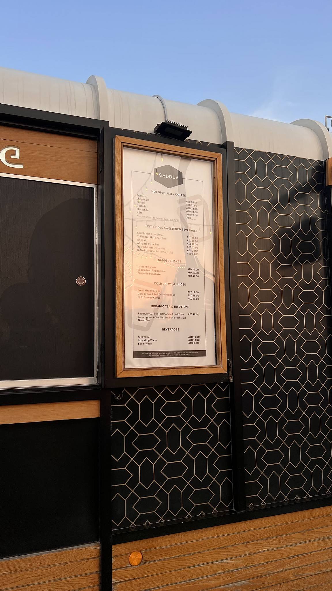 Menu at Saddle Cafe - Al Wasl, Dubai, Al Wasl Rd